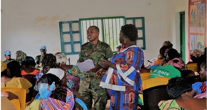 Santarafurika: Ingabo z’u Rwanda zahuguye abagore ku isuku n’isukura ...