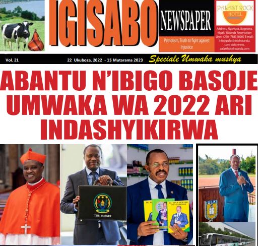 Ikinyamakuru Igisabo Vol 21 Speciale umwaka mushya cyasohotse – igisabo.rw