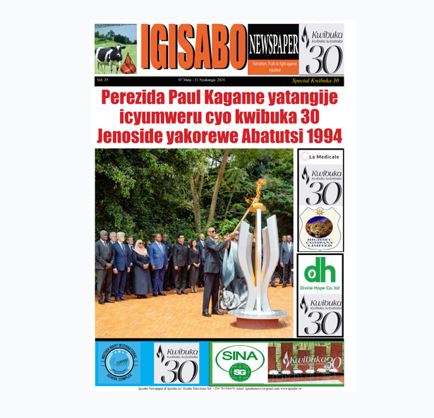 Ikinyamakuru Igisabo vol 25 cyasohotse Special Kwibuka 30 – igisabo.rw